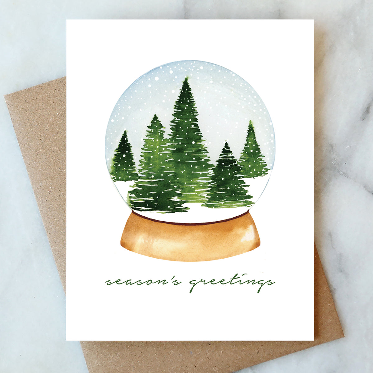 Snow Globe Holiday Card – Abigail Jayne Design