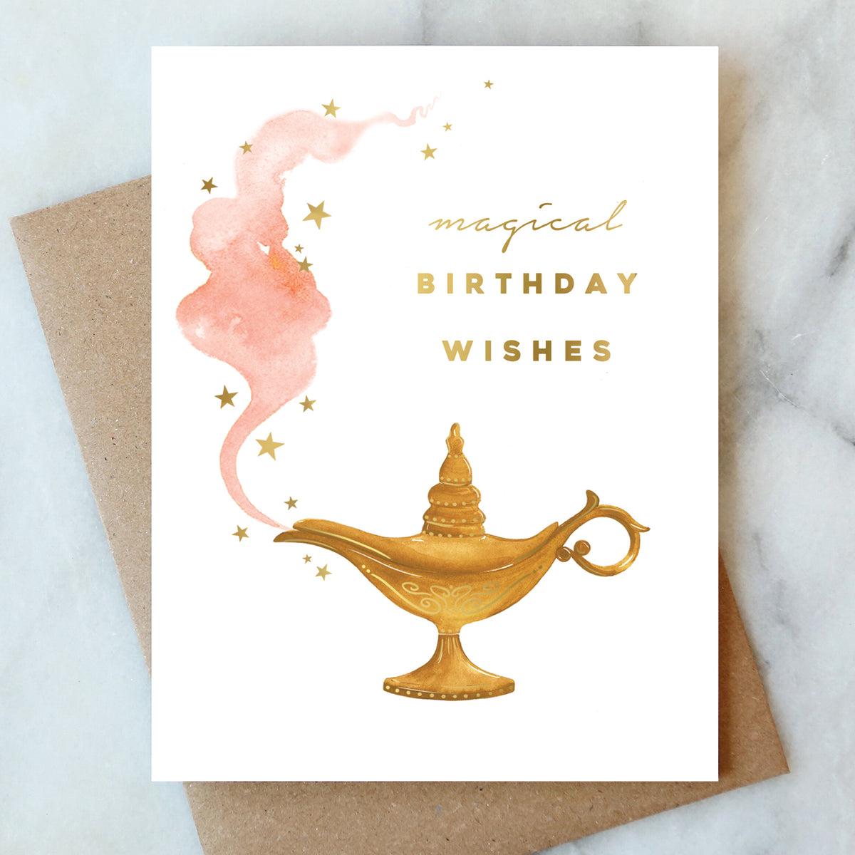 Genie Lamp Birthday Card – Abigail Jayne Design