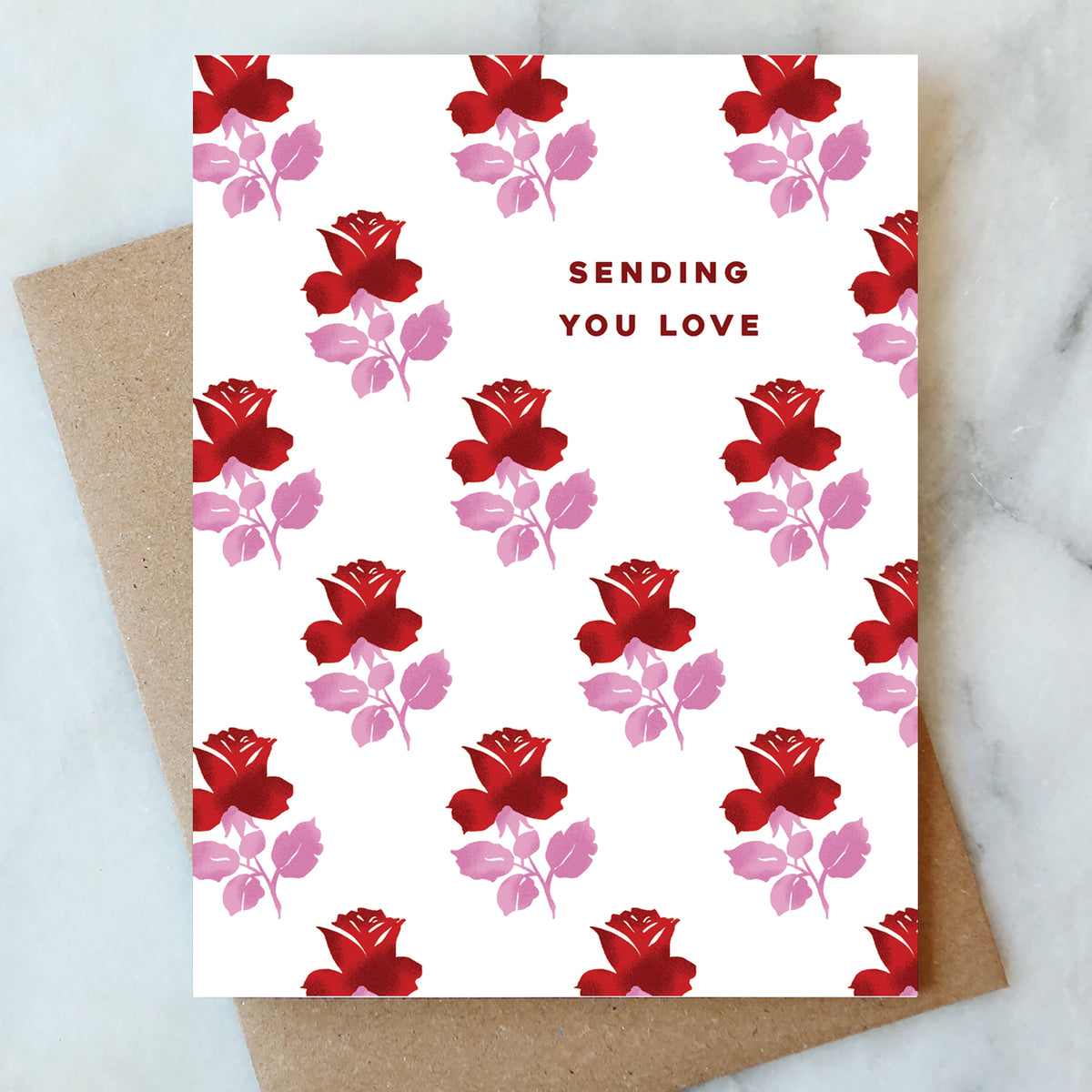Sending Love Flower Card – Abigail Jayne Design